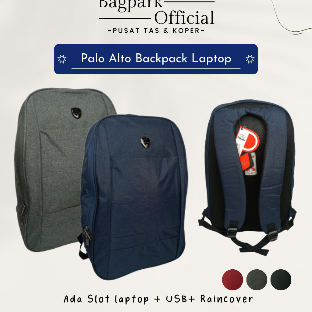 Jual Tas Ransel Pria Palo Alto Tas Remaja Tas Cowok Tas Laptop Polo Tas ...
