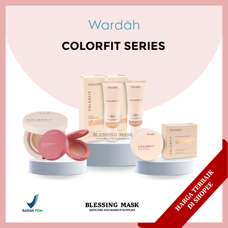 Jual Wardah Colorfit Cream Blush | Matte Foundation | Perfect Glow ...