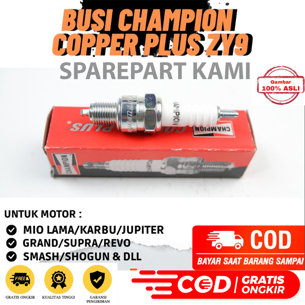 Jual BUSI CHAMPION COPPER Z9Y GRAND SUPRA X FIT LEGENDA REVO SMASH MIO LAMA MIO SOUL M3 JUPITER ...