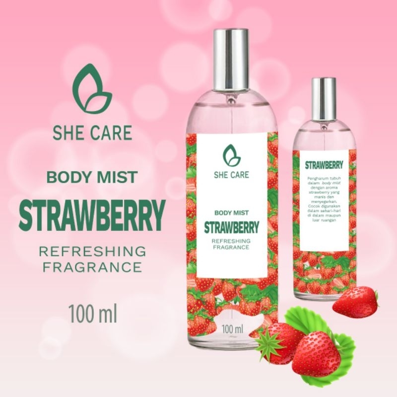 Jual [STRAWBERRY] SHE CARE PREMIUM PERFUMES VARIAN STRAWBERRY 100ML ...
