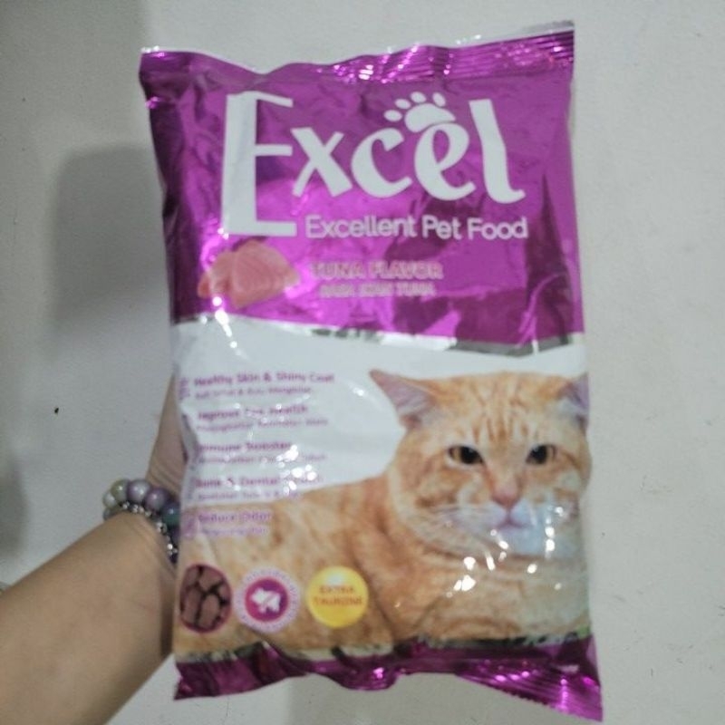 Jual EXCEL UNGU 500G EXCELLENT PET FOOD IKAN TUNA FLAVOR EXTRA TAURINE ...