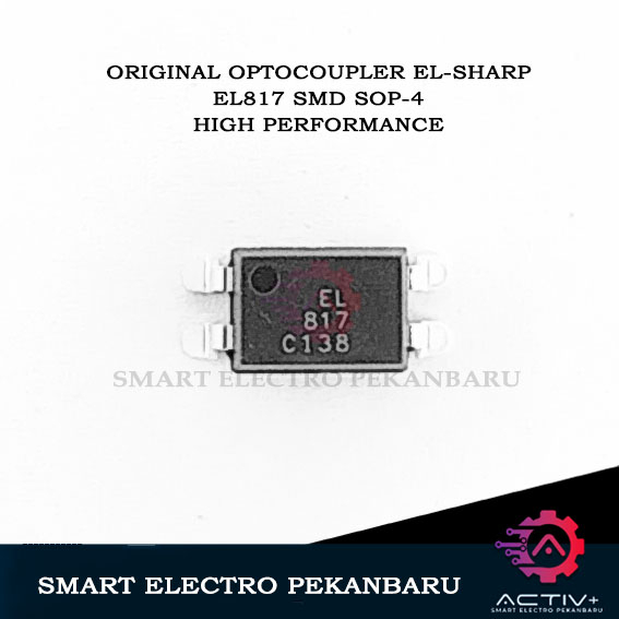 Jual ORIGINAL OPTOCOUPLER EL817 EL-SHARP SMD SOP-4 EL 817 DIP PHOTOTRANSISTOR PHOTOCOUPLER ...