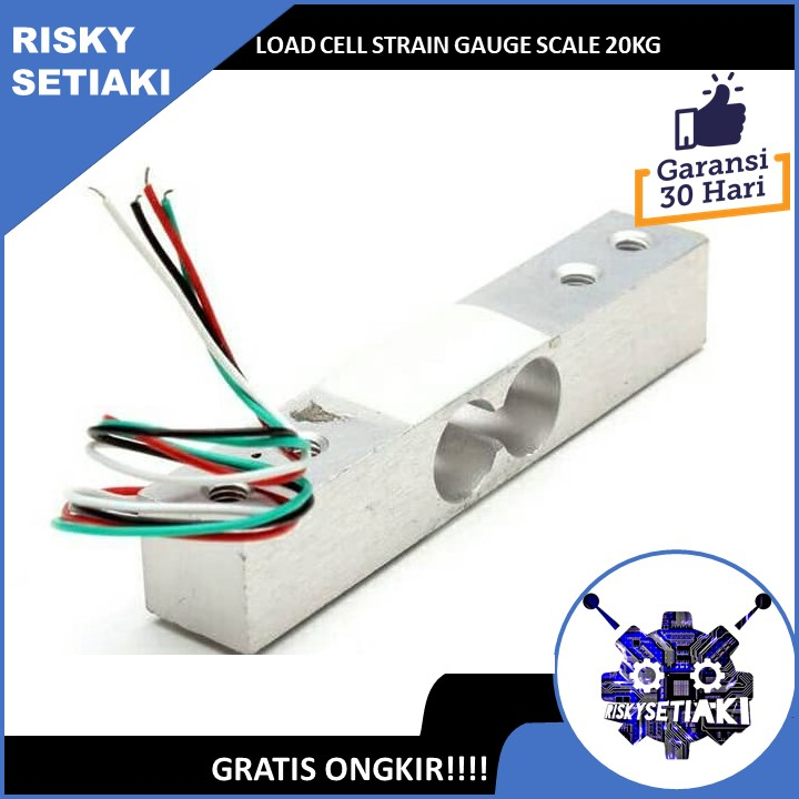 Jual SENSOR BERAT TIMBANGAN WEIGH LOAD CELL STRAIN GAUGE SCALE 20KG ...