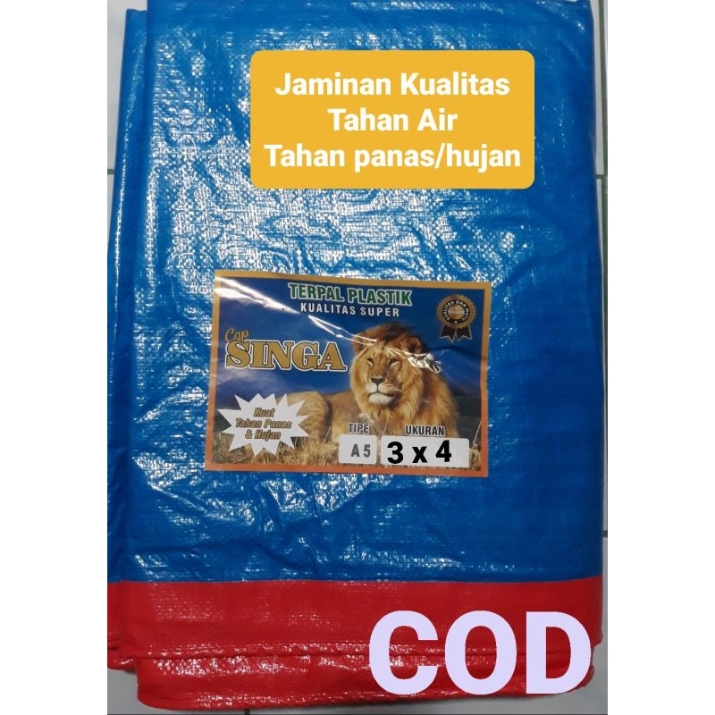Jual Terpal Plastik Tebal A5 Super Ukuran 3x4 | Shopee Indonesia