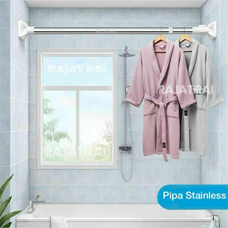 Jual Tiang Pipa Stainless 90cm-160cm /Tiang Jemuran Stainles fleksibel ...