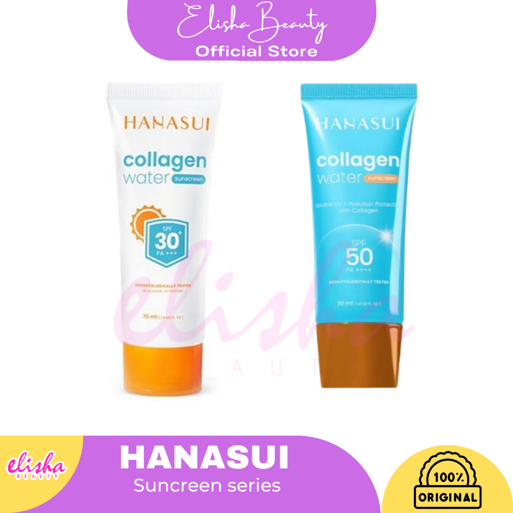 Jual HANASUI COLLAGEN WATER SUNSCREEN | Shopee Indonesia