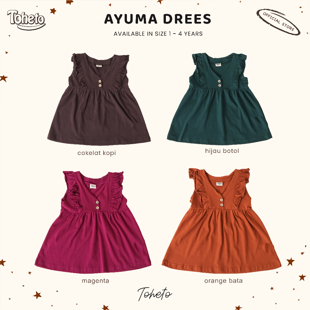 Jual Toheto - Ayuma Dress - Anak 1 - 4 Tahun | Shopee Indonesia