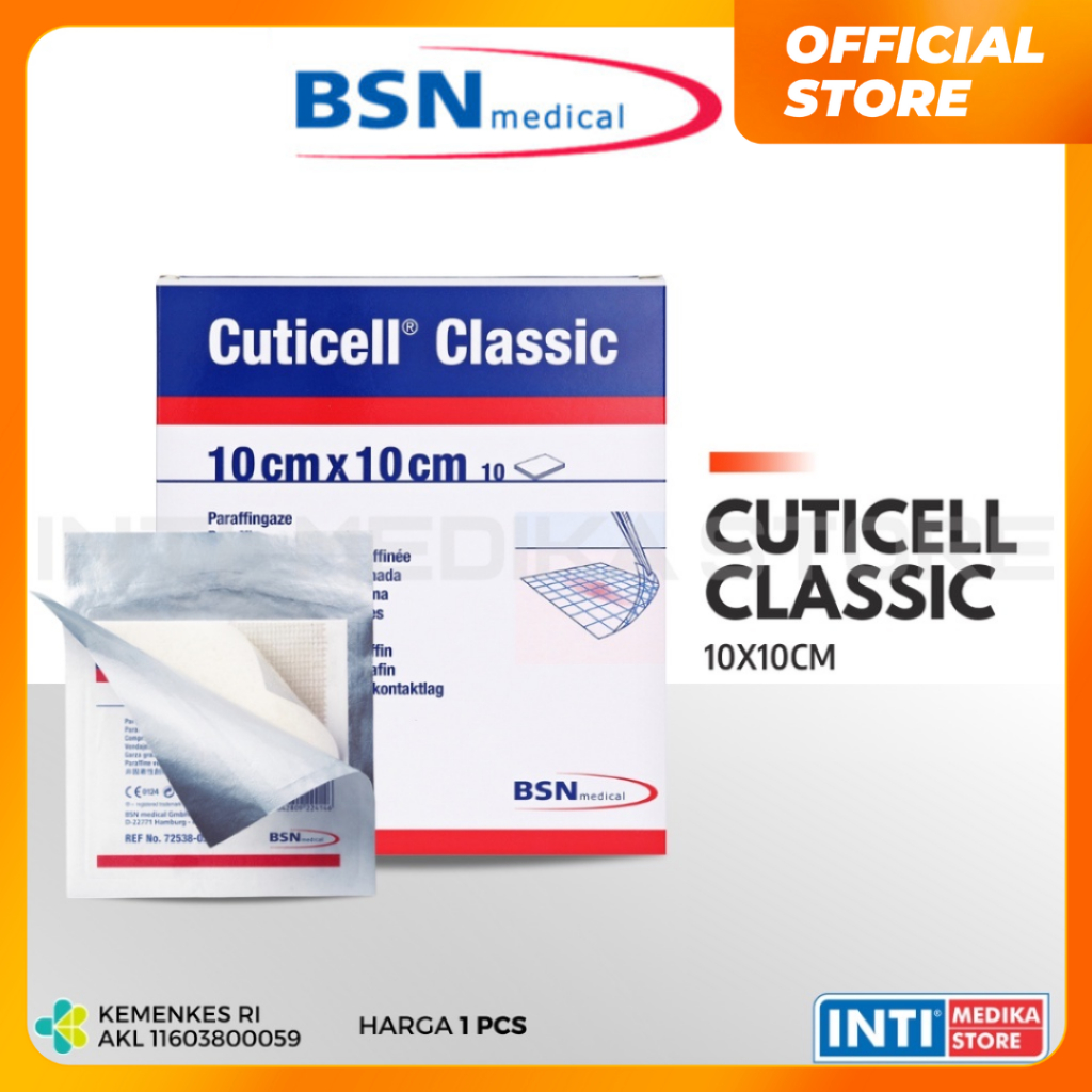 Jual BSN - CUTICELL CLASSIC Plester Luka Low Adherent untuk Luka ...