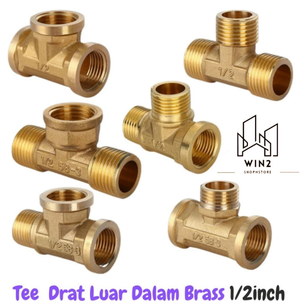 Jual TEE CLOSET 1/2 INCH / TEE CABANG DRAT LUAR DALAM 1/2 INCH | Shopee ...
