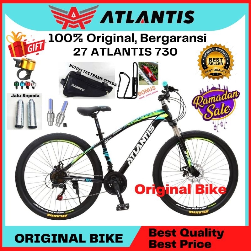 Jual SEPEDA GUNUNG 27.5 MTB ATLANTIS 730 Sporty Rem Discbrake 21 SPEED ...