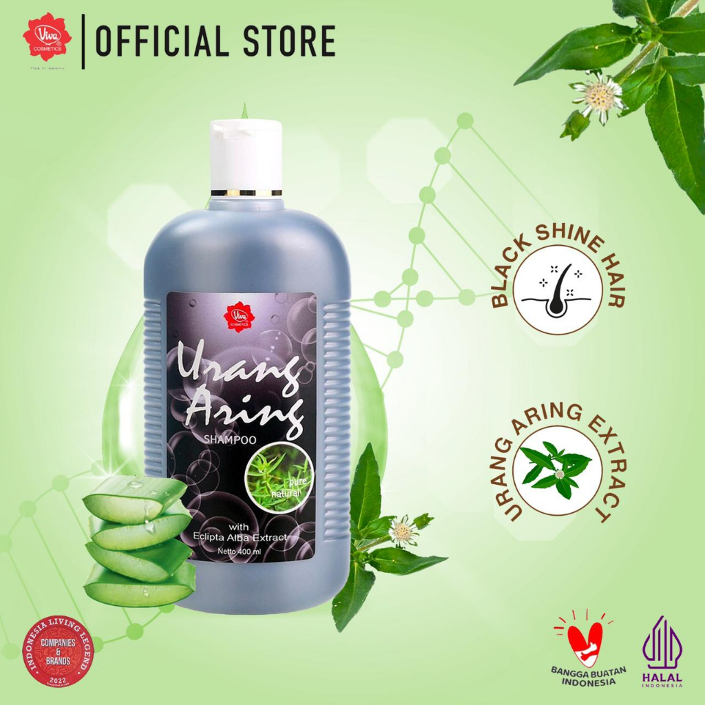 Jual Viva Shampoo Urang Aring for Black Shine Hair - 400ml | Shopee ...