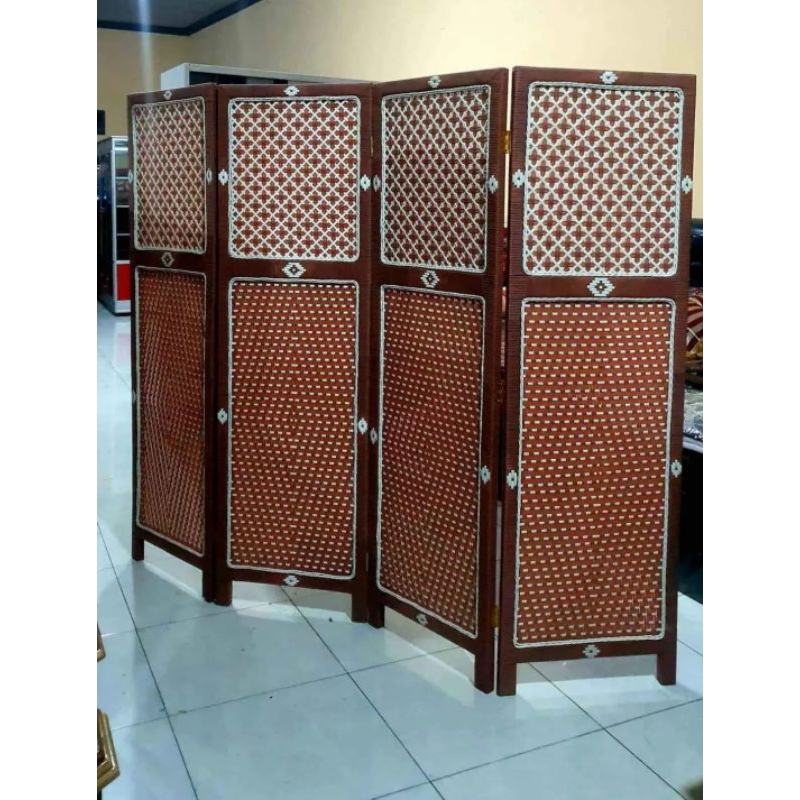 Jual ( Ready Stok)Sketsel Pembatas Ruangan Rotan Minimalis Partisi ...