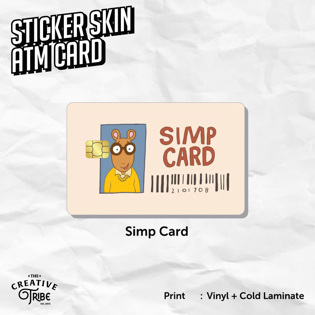 Jual Simp Card - Sticker Card Skin - Vinyl ATM Debit Credit Emoney ...