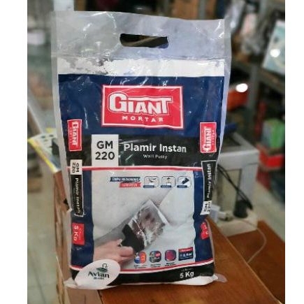 Jual Plamir Tembok Plamir Instan Merk Giant Avian 5 Kg | Shopee Indonesia
