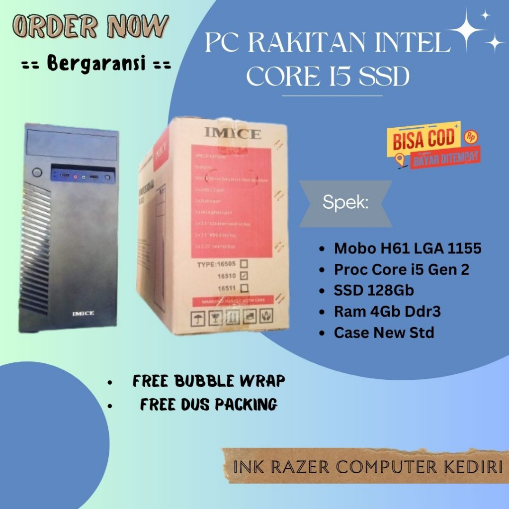 Jual CPU Rakitan Core i5 Ddr3 - PC Desain SSD | Shopee Indonesia