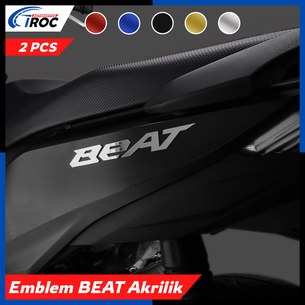 Jual Emblem Beat Timbul 3D 2PCS Original Logo Beat Timbul 3D Mirror ...