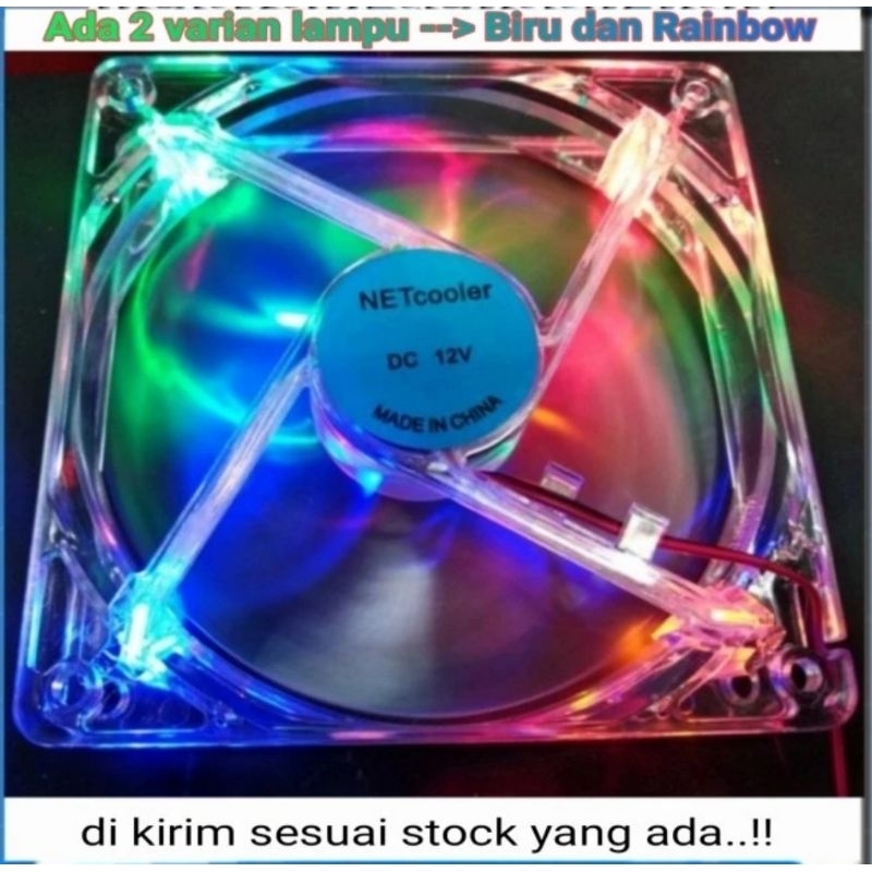 Jual kipas pendingin fan casing 12cm transparan lampu | Shopee Indonesia
