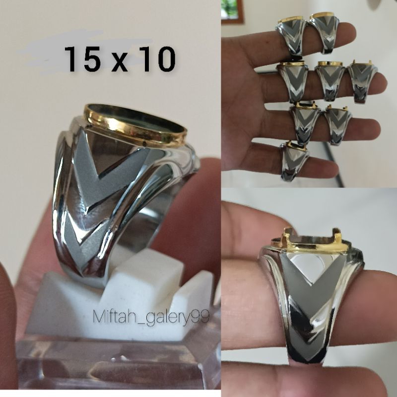 Jual Emban cincin monel handmade super 15x10 | Shopee Indonesia