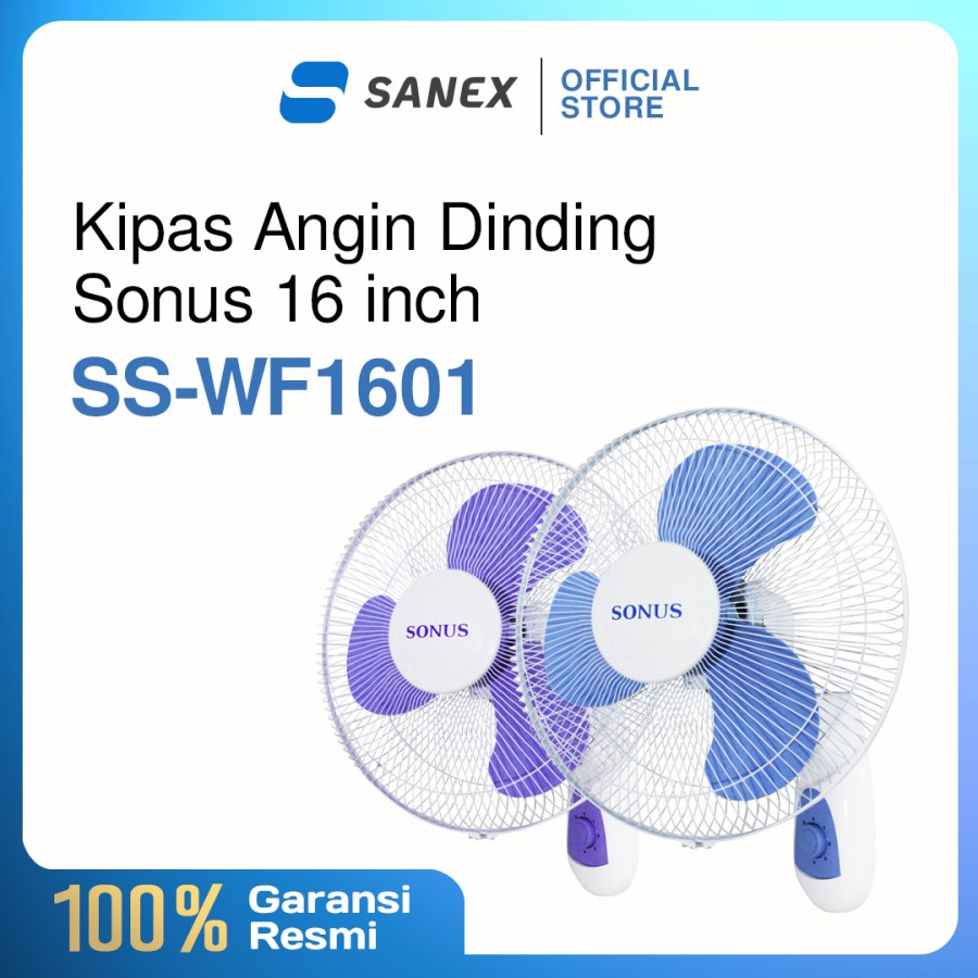 Jual Kipas Angin Dinding 16 Inch / Wall Fan Tembok 16" Sonus SS-WF1601 | Shopee Indonesia