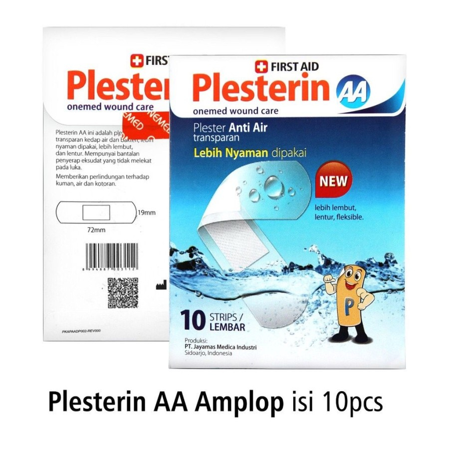 Jual Plesterin Onemed AA amplop isi 10s dan Kids isi 25s - Plester ...