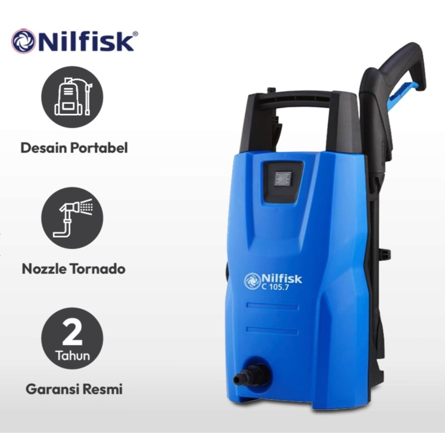 Jual NILFISK HIGH PRESSURE CLEANER C105.7-6 / ALAT CUCI MOBIL / MESIN SEMPROT AIR | Shopee Indonesia