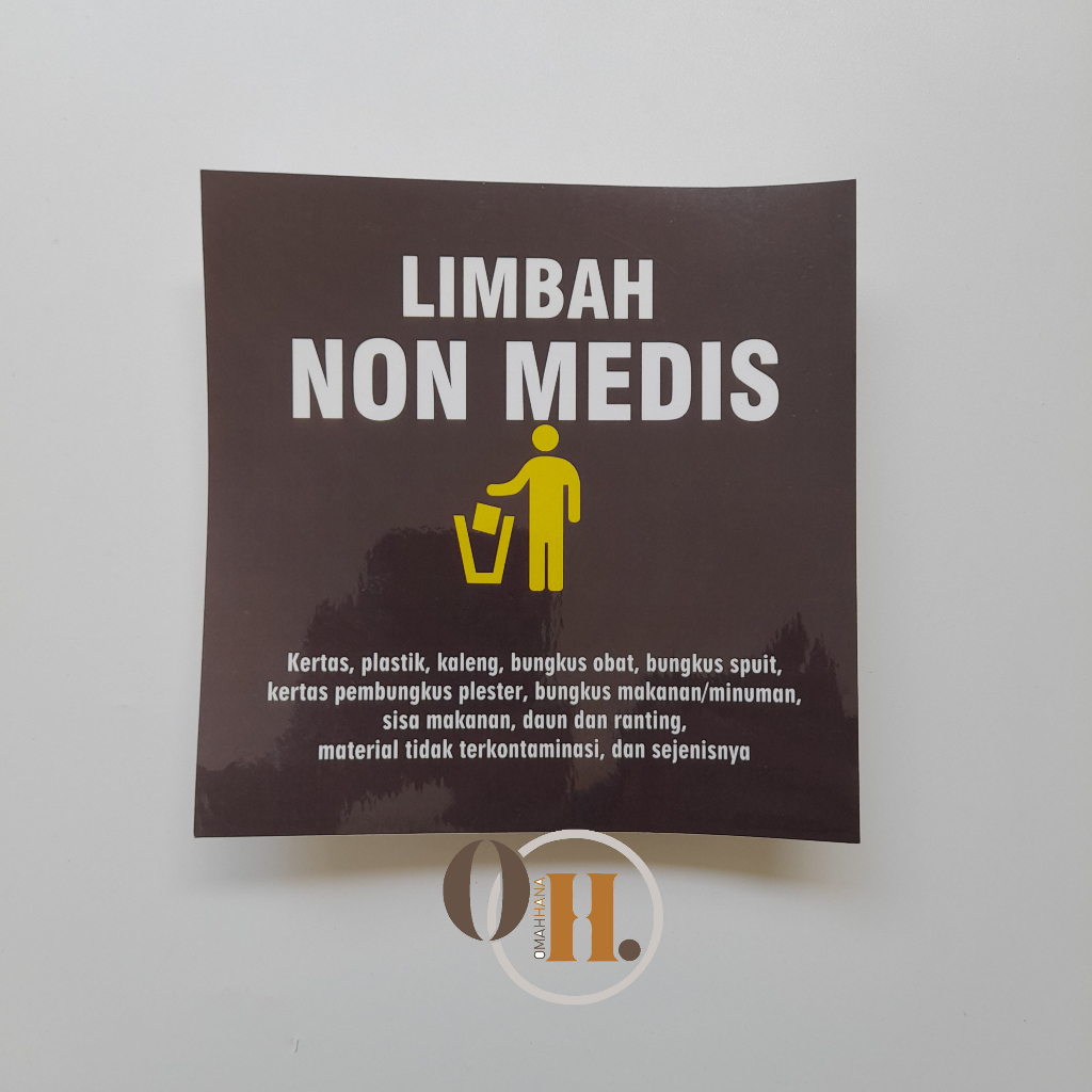 Jual Stiker Limbah Non Medis - Stiker Label Limbah Non Medis - Stiker ...