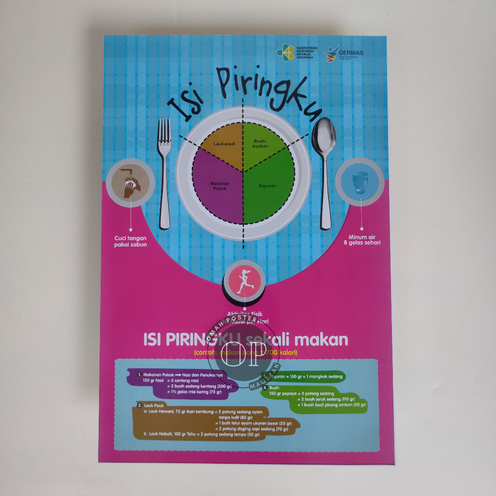 Jual Poster Isi Piringku - Poster Isi Makanku - Poster Gizi | Shopee ...