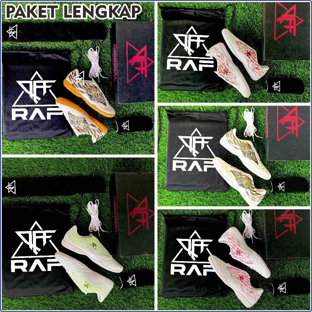 Jual Paket Lengkap Sepatu Futsal RAF White ARRANOA ONE LS Dewasa ...