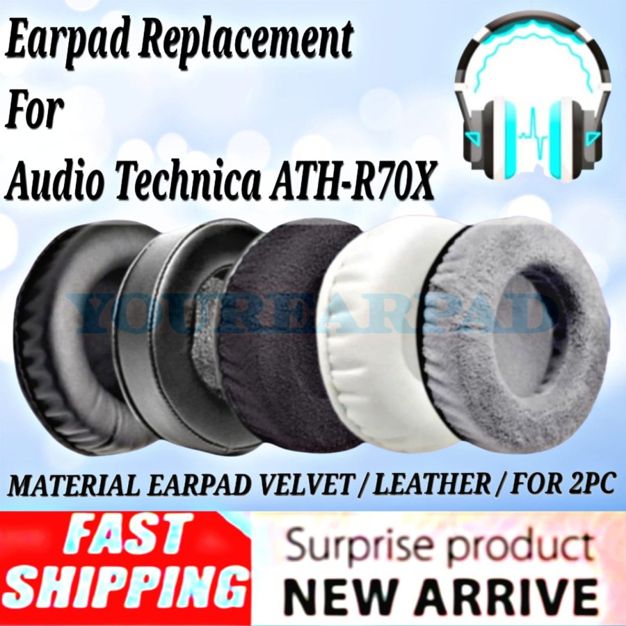 Jual Bantalan Foam Pad Earcup Audio Technica ATH-R70X R 70X R70 70 X ...