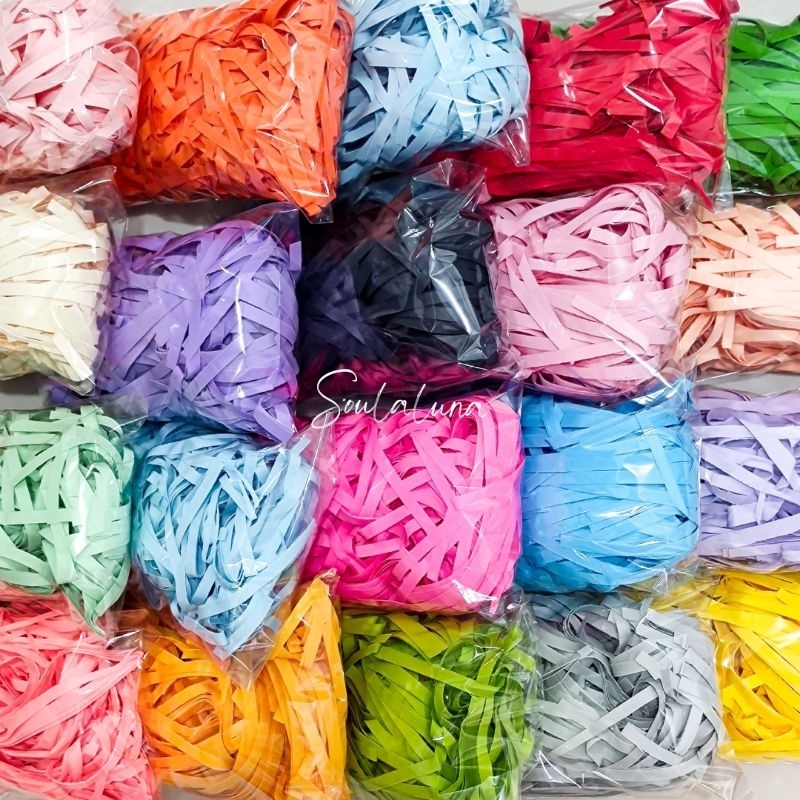 Jual 30 gr Kertas Potong Cacah Serut Shredded Paper Gift Box Filler ...