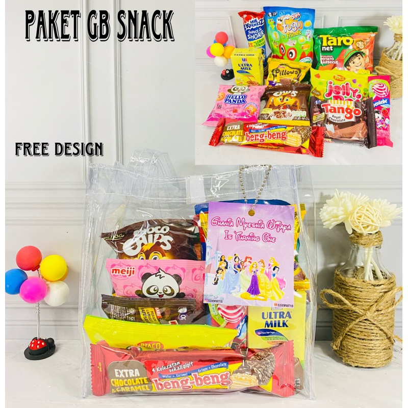 Jual Paket snack ulang tahun anak goodiebag besar snacj/goodiebag ultah ...