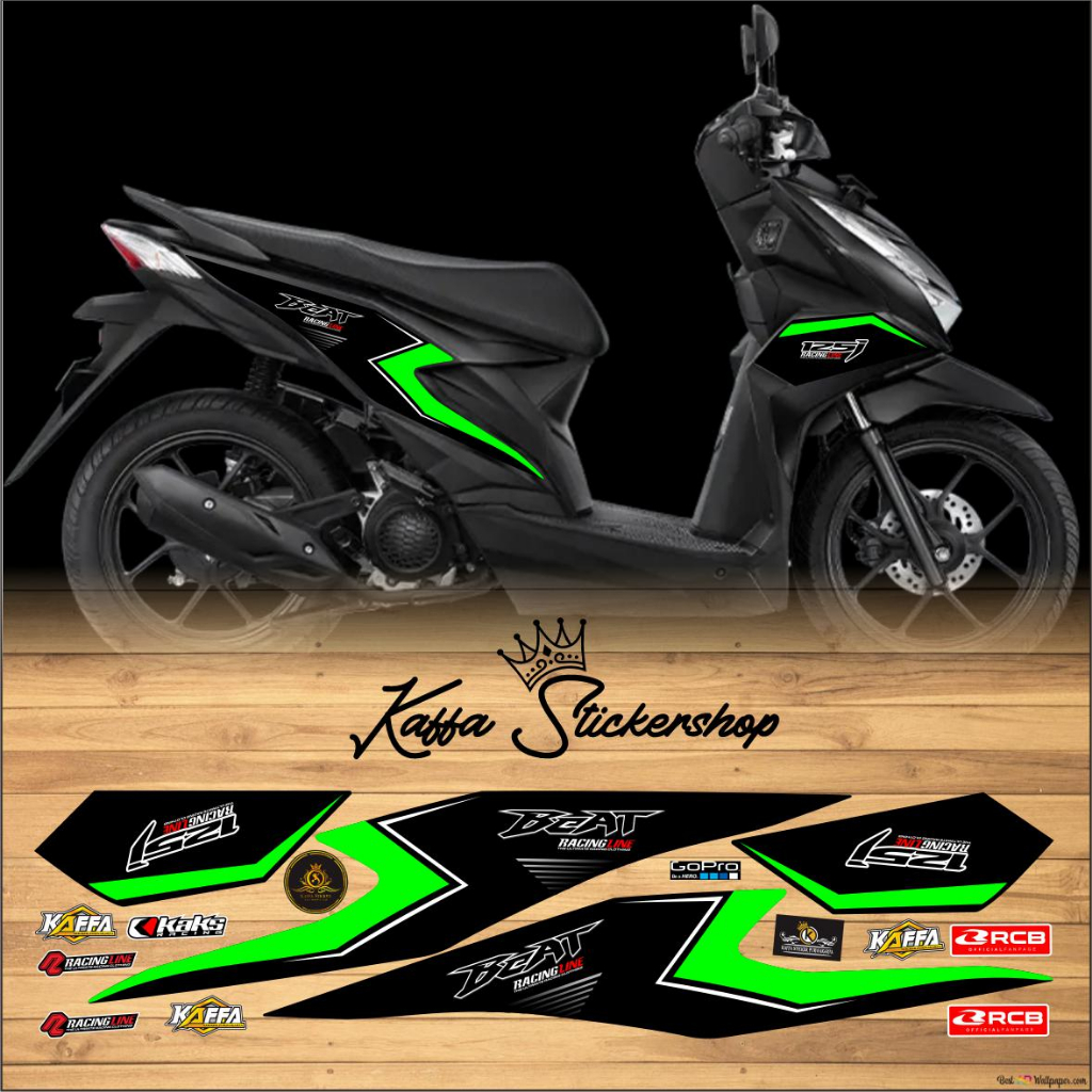 Jual Stiker Striping Beat Deluxe / Beat Street / Variasi List Skotlet ...