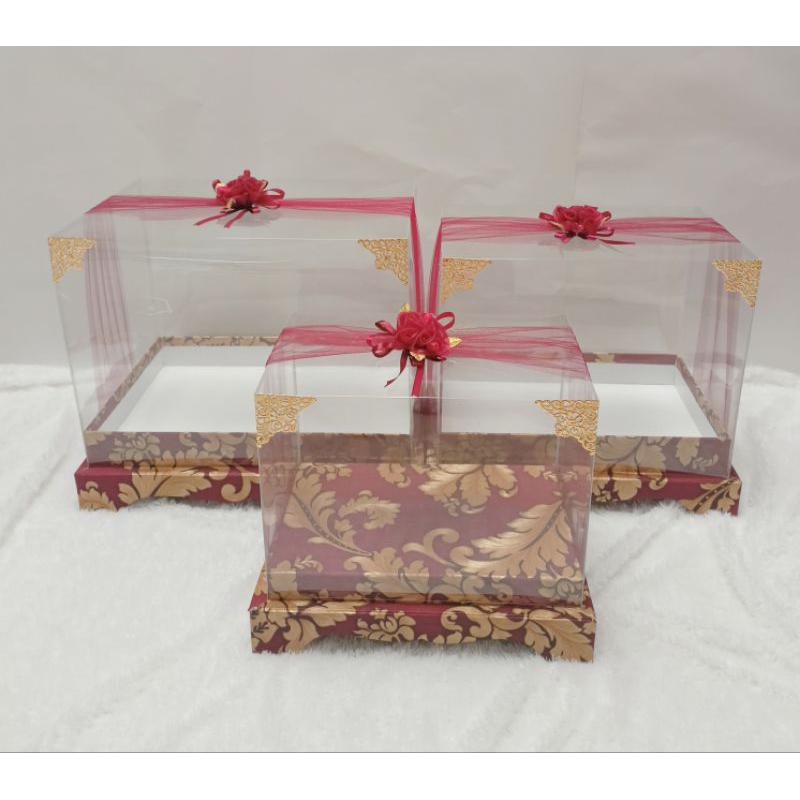 Jual Box Mika Kotak Mahar Pernikahan Seserahan Set 3 Kaki Shopee