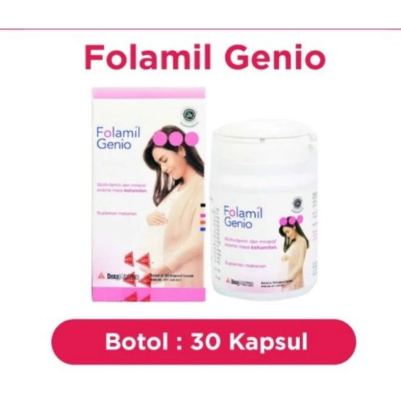 Jual Folamil genio isi 30 kapsul | Shopee Indonesia