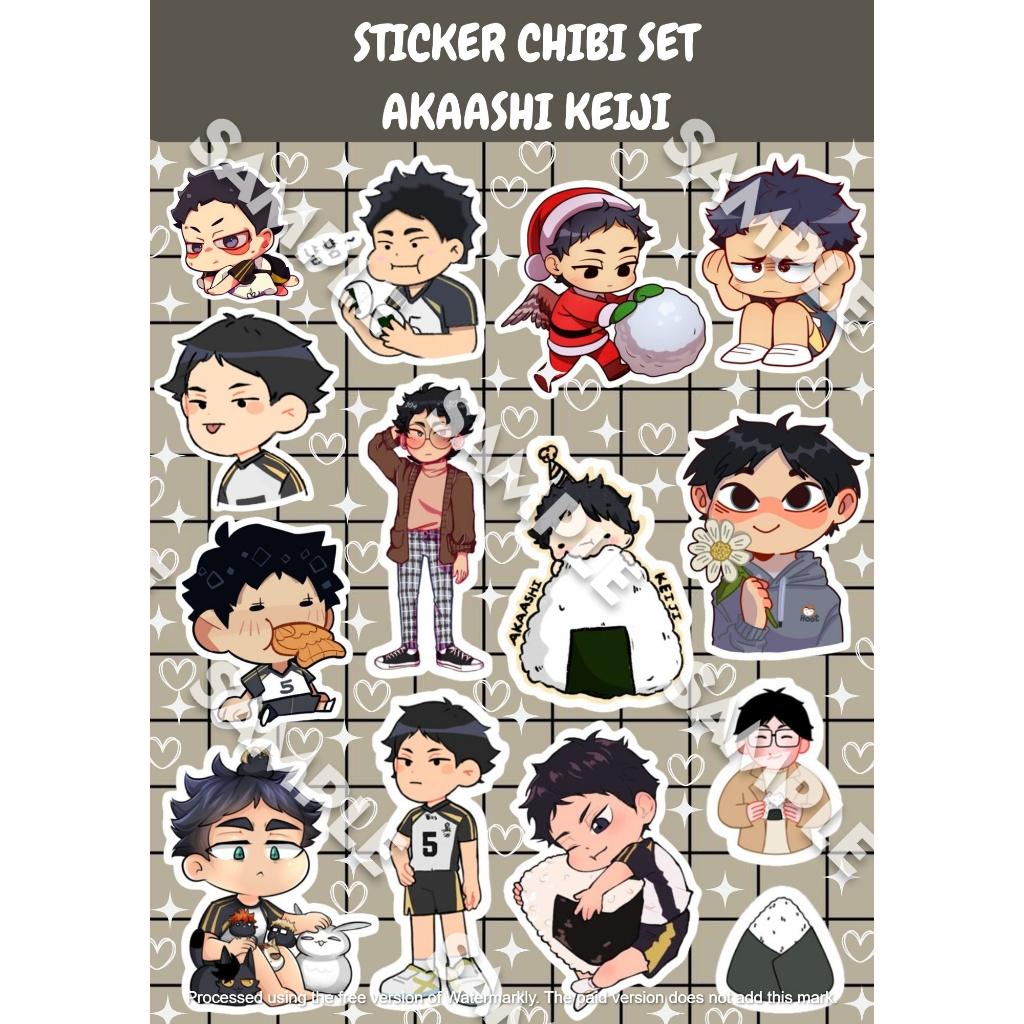 Jual STICKER CHIBI SET A6 HAIKYUU EDISI ALL TEAM MAIN CHARACTER ...