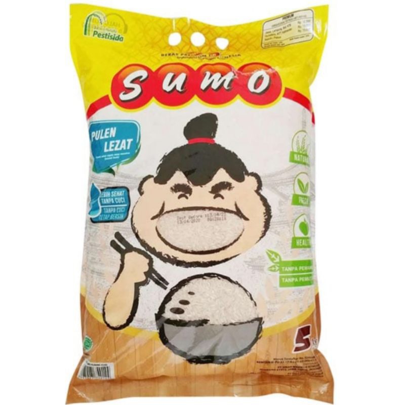 Jual Beras sumo 5Kg kemasan kuning | Shopee Indonesia