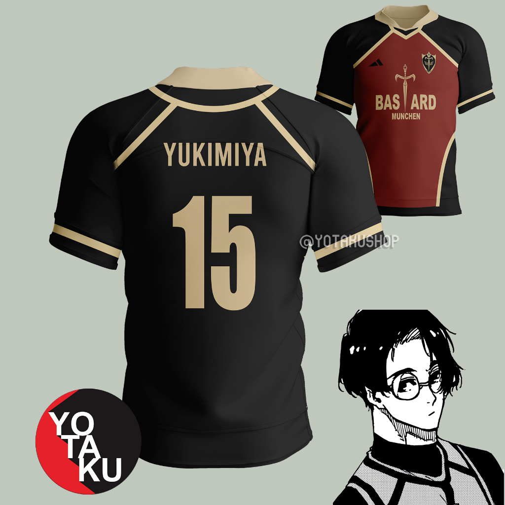 Jual Jersey Anime Cosplay Blue Lock Kaiser Bastard Munchen Isagi Yoichi ...