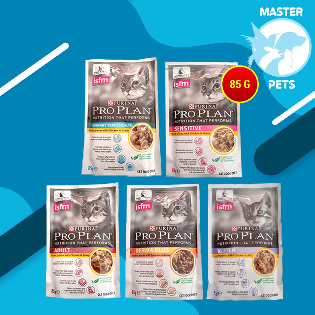 Jual Makanan Kucing Basah Pro Plan Urinary 85 Gram Pouch Sachet Wet ...