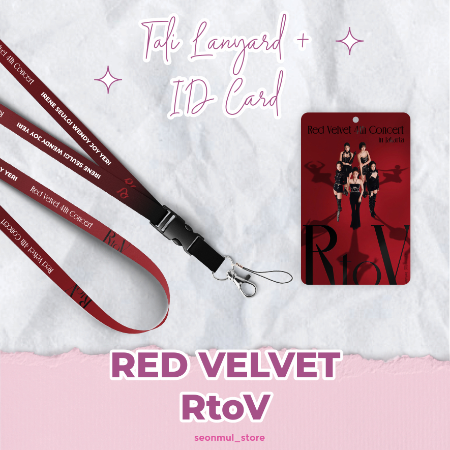Jual READY STOCK LANYARD + ID CARD RED VELVET CONCERT RtoV IN JAKARTA ...