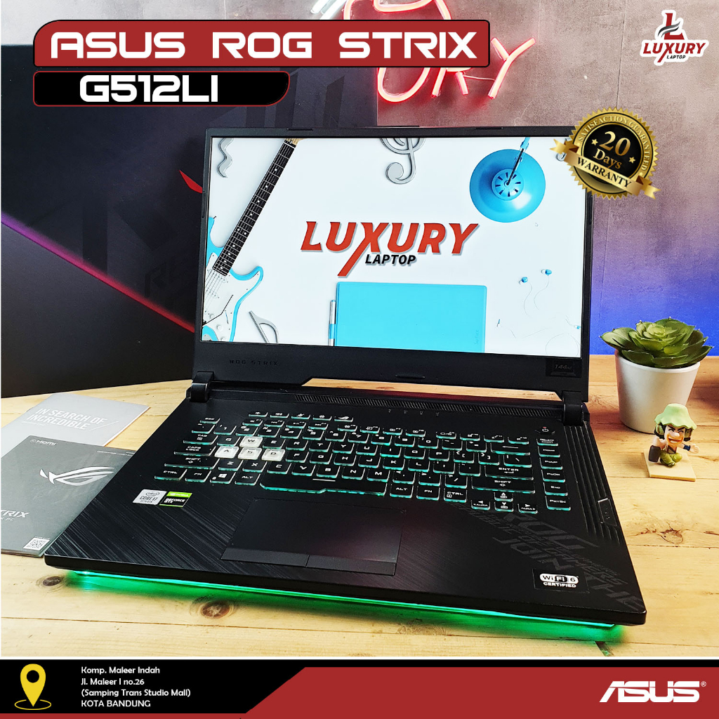 Jual LAPTOP GAMING ASUS ROG STRIX G512LI CORE I7 NVIDIA GTX 1650 Ti 4GB ...