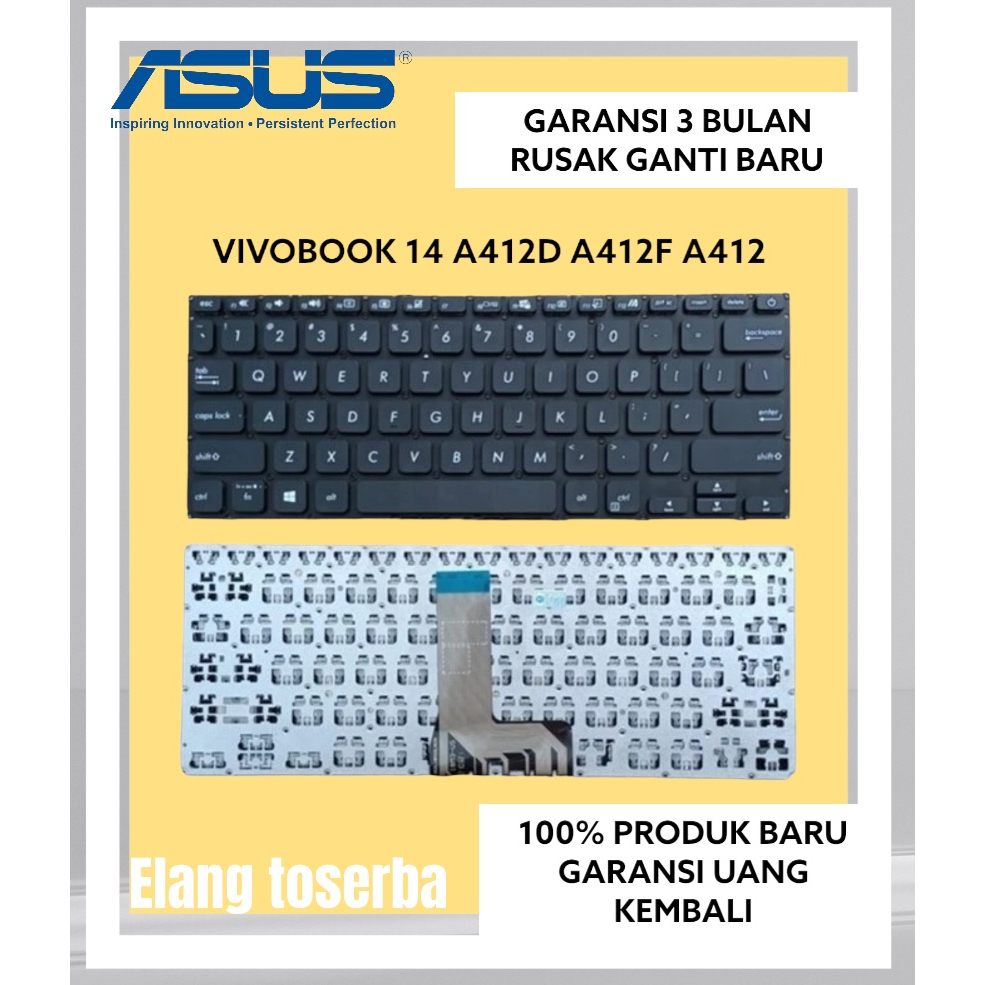 Jual Keyboard Asus VivoBook 14 A412 A412D A412F A412FA A412U A412UA ORI | Shopee Indonesia