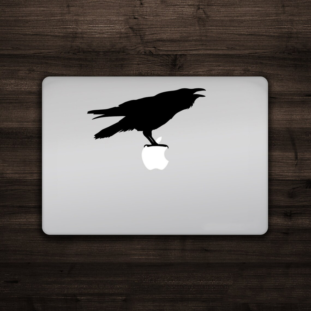 Jual Stiker Burung Gagak - Raven - Big Crow - Laptop Decal Macbook ...