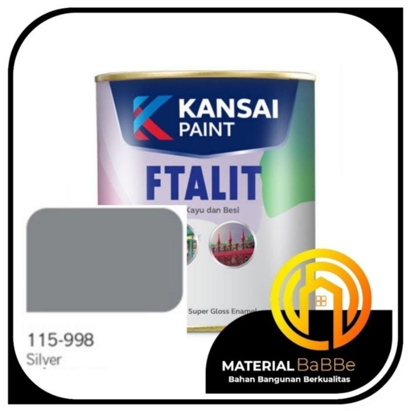 Jual Ftalit 998 Silver 1 kg | Kansai Paint Cat Kayu dan Besi | Shopee ...