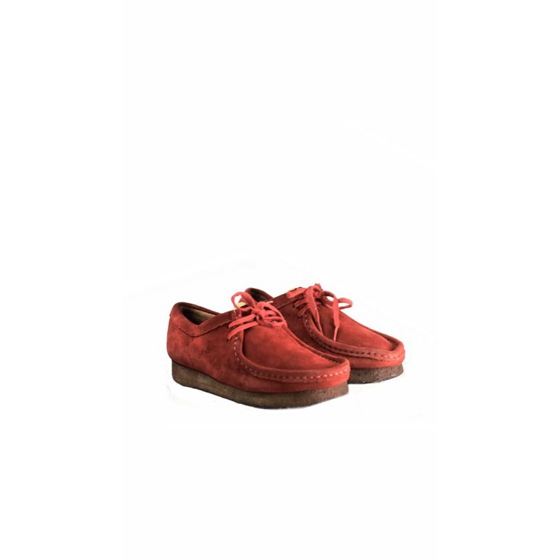 Jual Clarks Originals Wallabee Red Suede Made In Vietnam | Shopee Indonesia