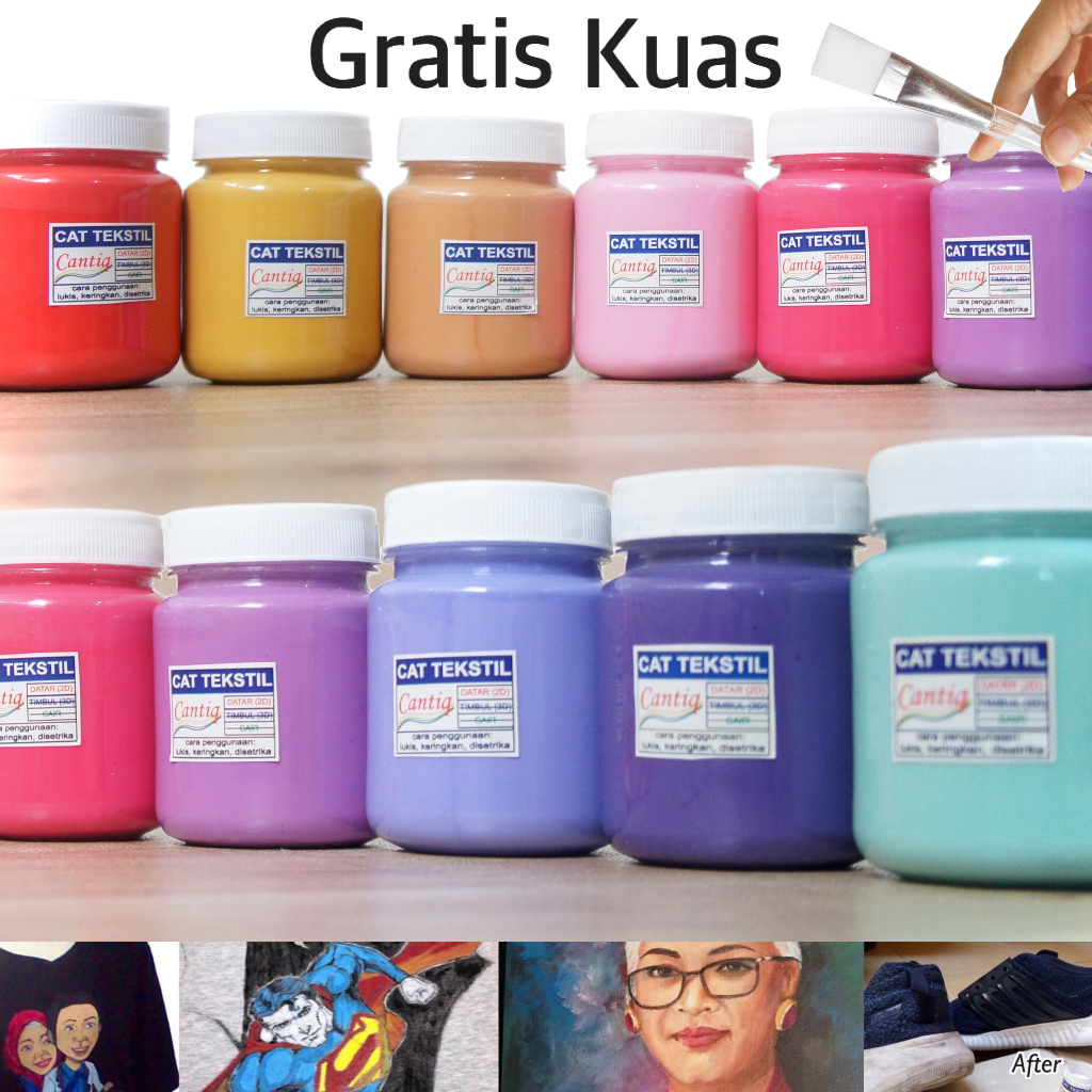 Jual Cat Kain, Cat Sepatu, Cat Kulit, Cat Kanvas Premium, Cat Tekstil ...