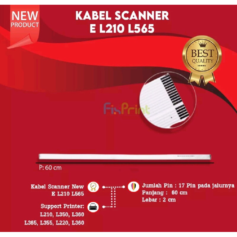 Jual Kabel Scanner Epson L550 L555 Flexible Cable Head Scan Printer ...