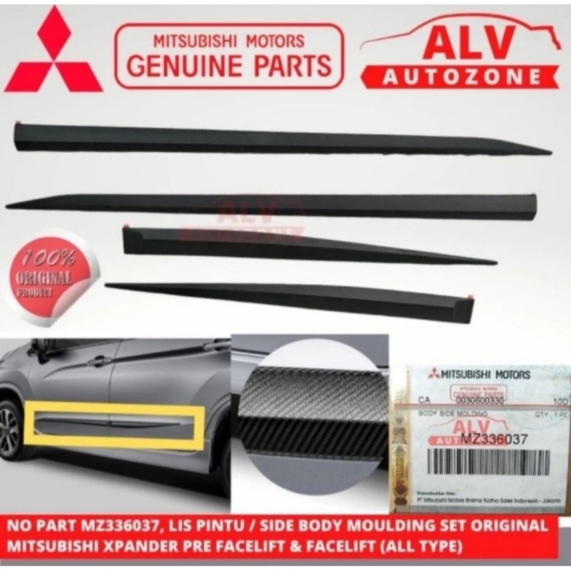 Jual LIS PINTU / SIDE BODY MOULDING 1 SET ORIGINAL MITSUBISHI XPANDER ...