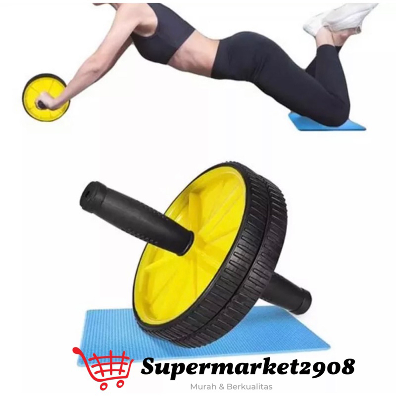 Jual RODA YOGA ABS DOUBLE WHEEL ROLLER - ALAT GYM UNITEDKITS | Shopee ...