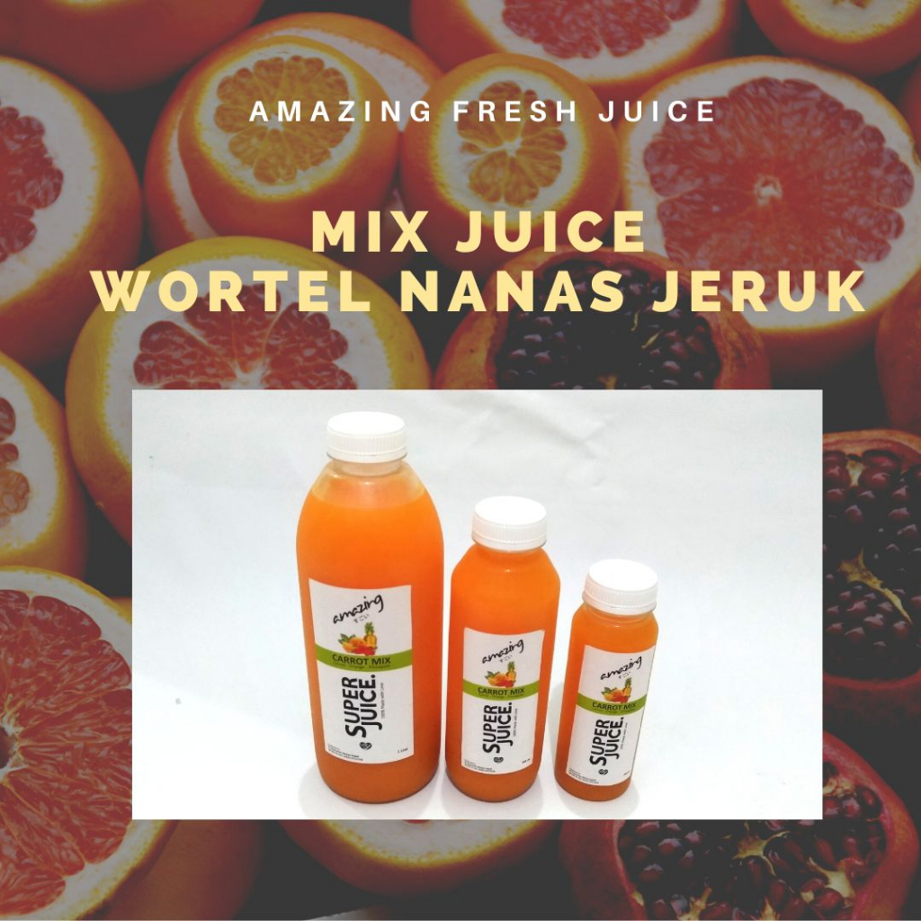 Jual SPECIAL Mix Juice Wortel Nanas Jeruk ASLI JUS Segar Sehat | Shopee ...