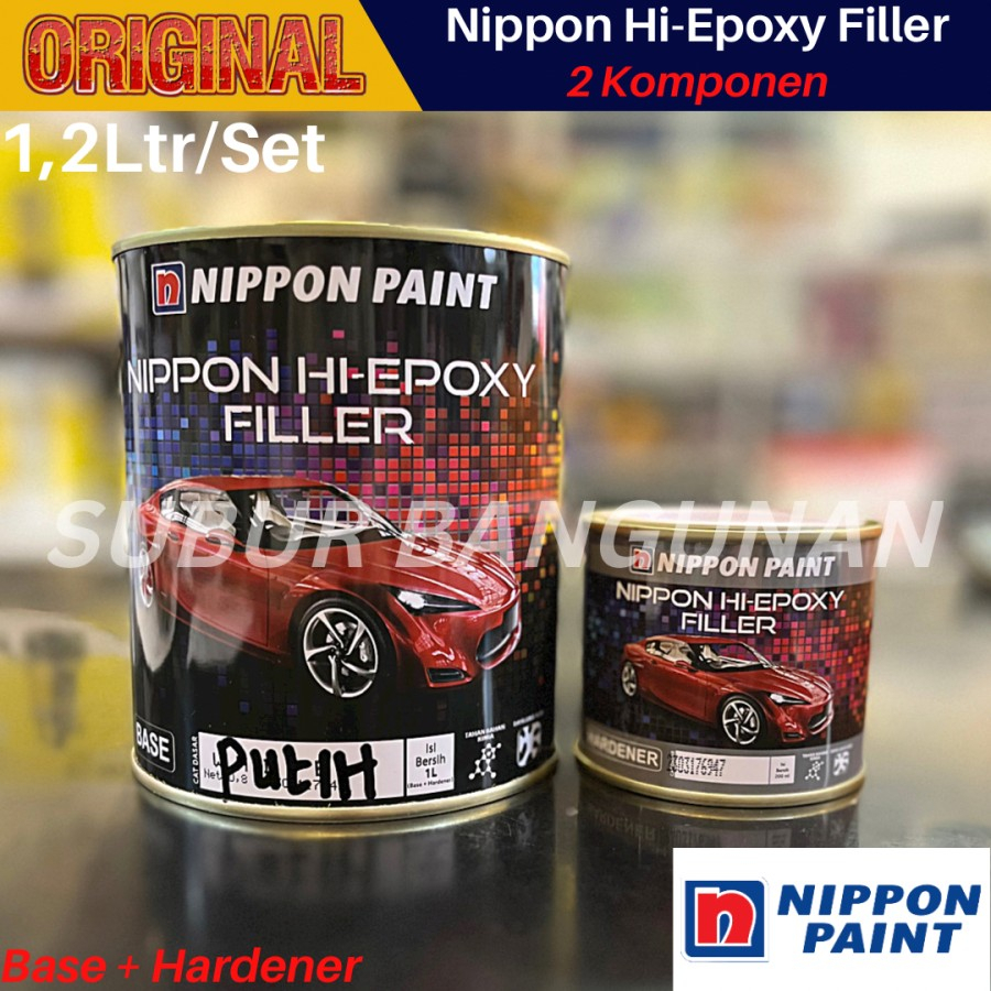 Jual Nippon Hi Epoxy Filler 1 Kg Cat Dasar 2 Komponen Meni Besi ...